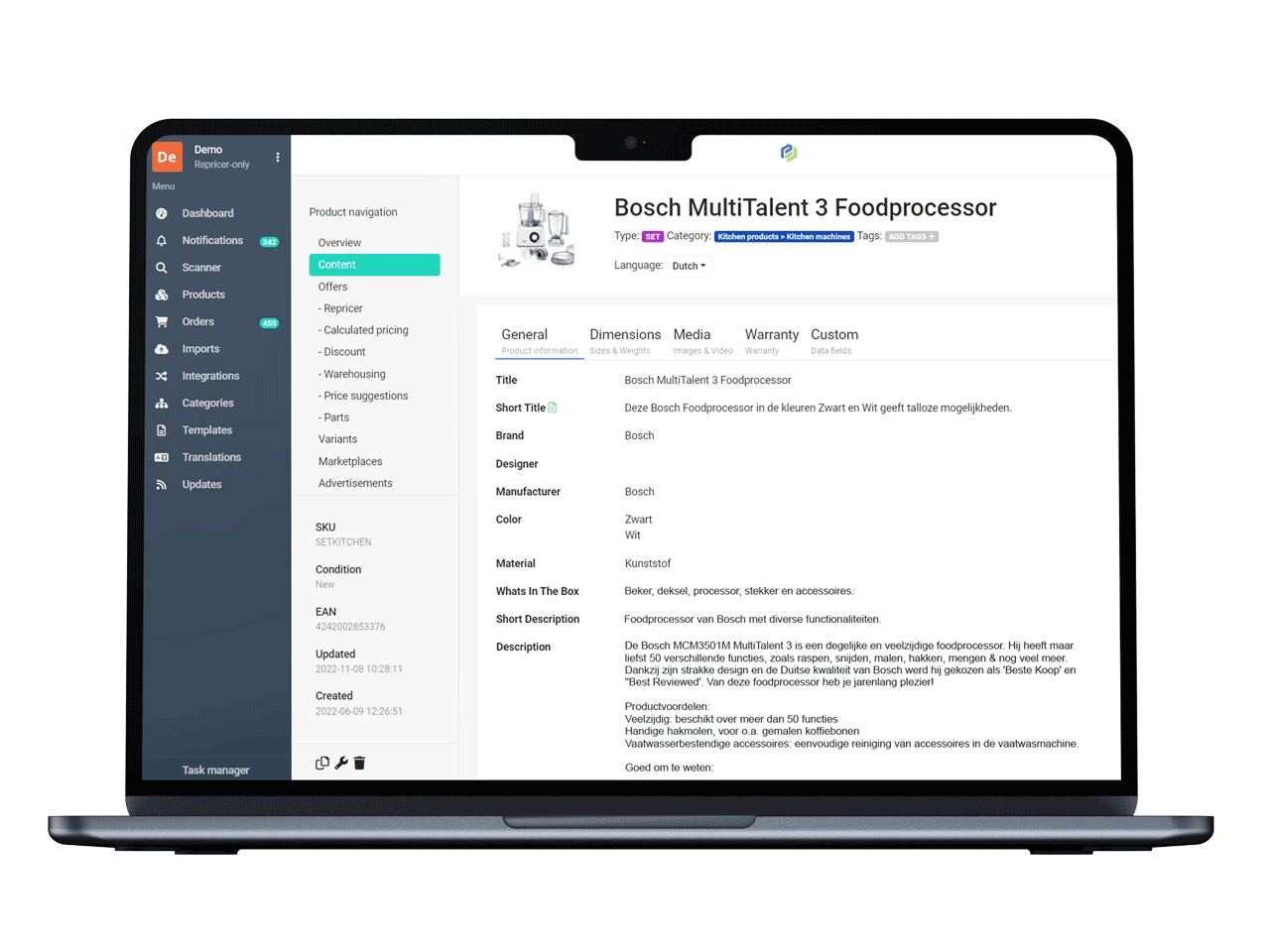 The unique PIM system of ProductFlow | All advantages at a glance